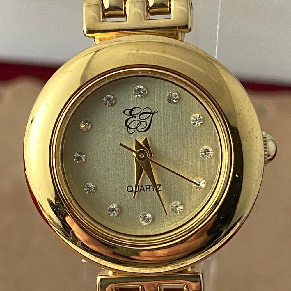 Elizabeth Taylor White Diamonds Gold Tone Watch - Gem